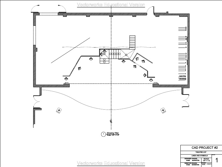 UCF Theatre CAD Design Project | PDF | Technical Drawing | Drawing