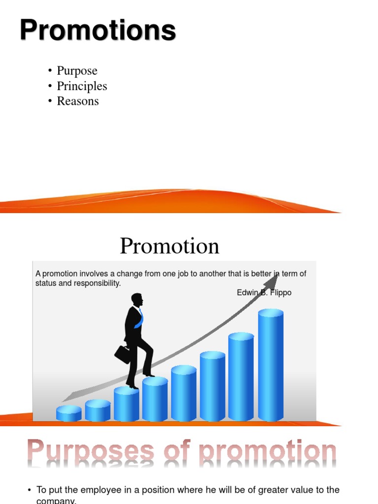 Promotions: - Purpose - Principles - Reasons | PDF