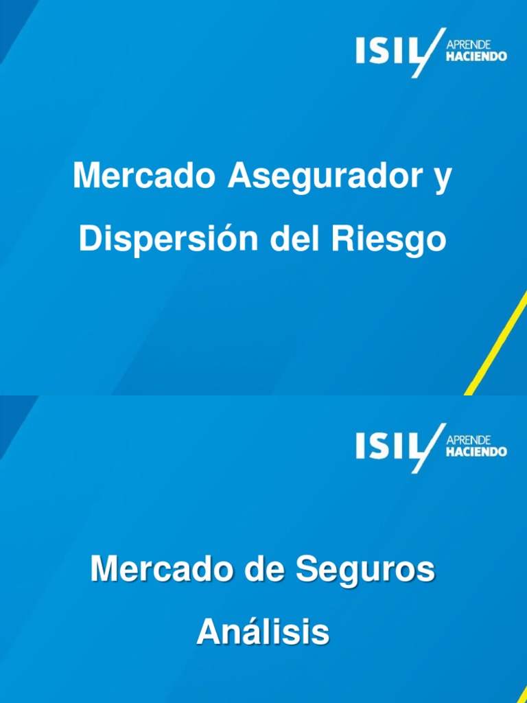 Sesión 6 - Mercado Asegurador | PDF | Reaseguro | Póliza de seguros