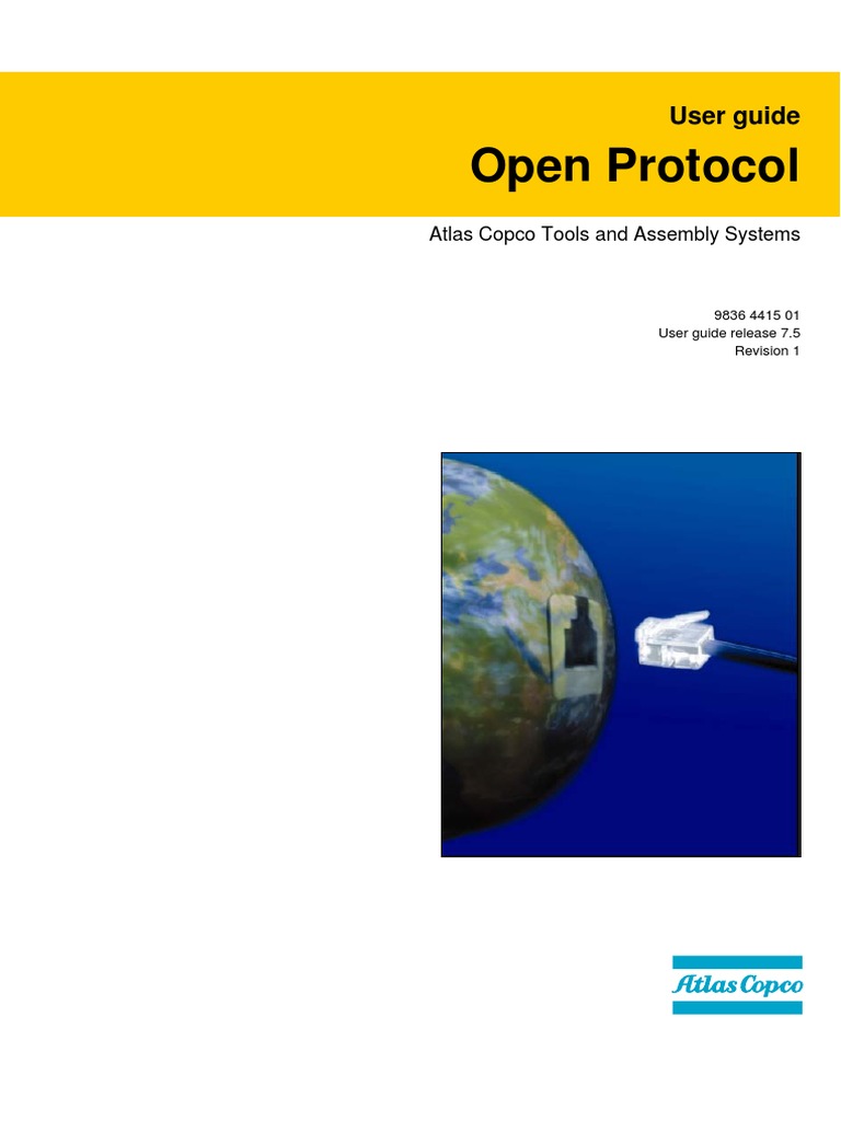 Atlas Copco Open Protocol v75 | PDF | Port (Computer Networking) | Transmission Control Protocol