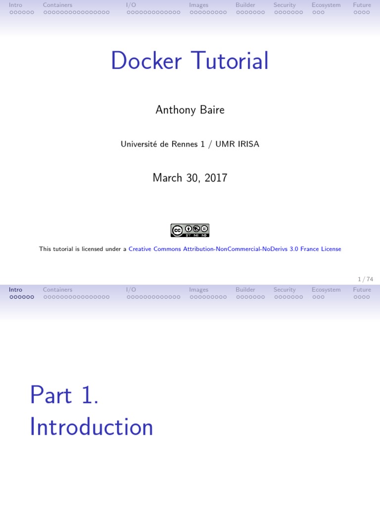 Docker Tutorial PDF | PDF | Operating System Technology | Computer ...