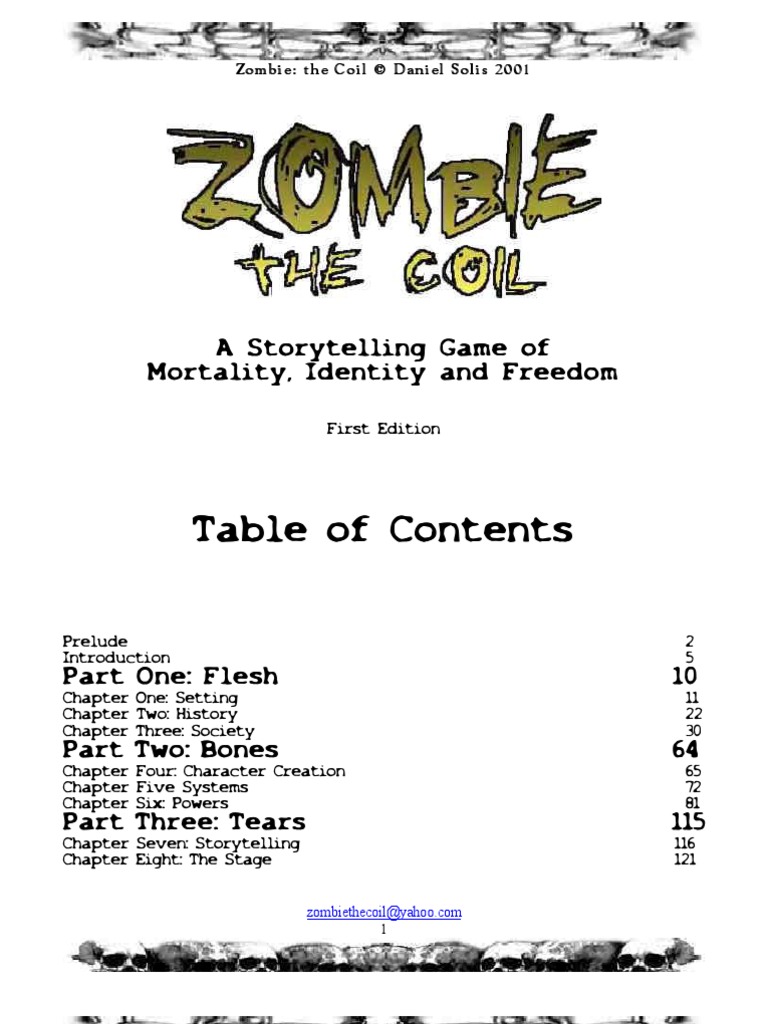 Zombie: The Coil Rulebook | PDF | Zombies | Decomposition