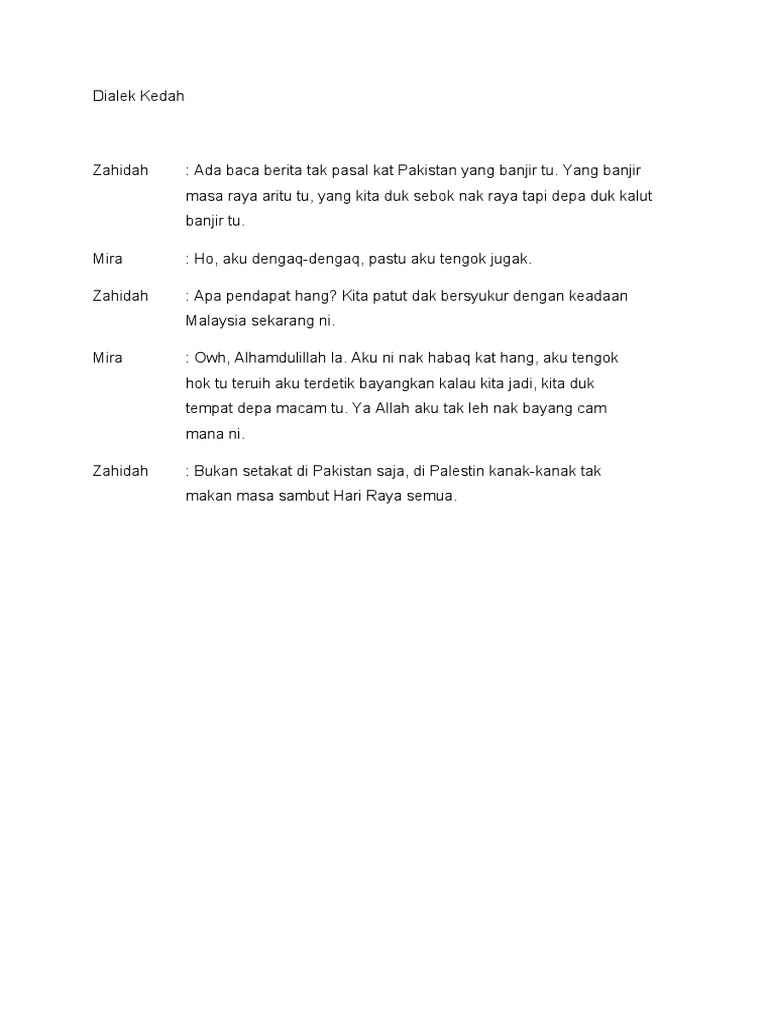 Dialek Kedah | PDF Dialek Kedah | PDF