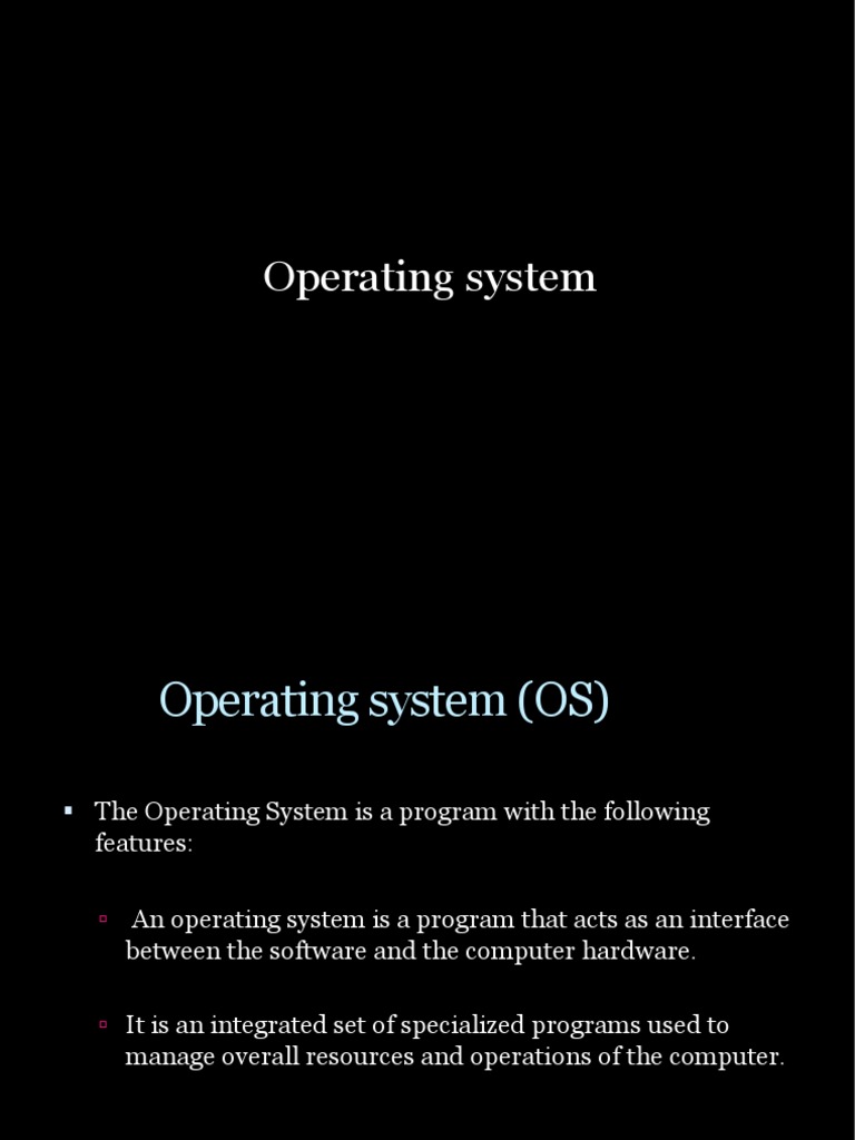 Operating System | PDF | Operating System | Computer Program