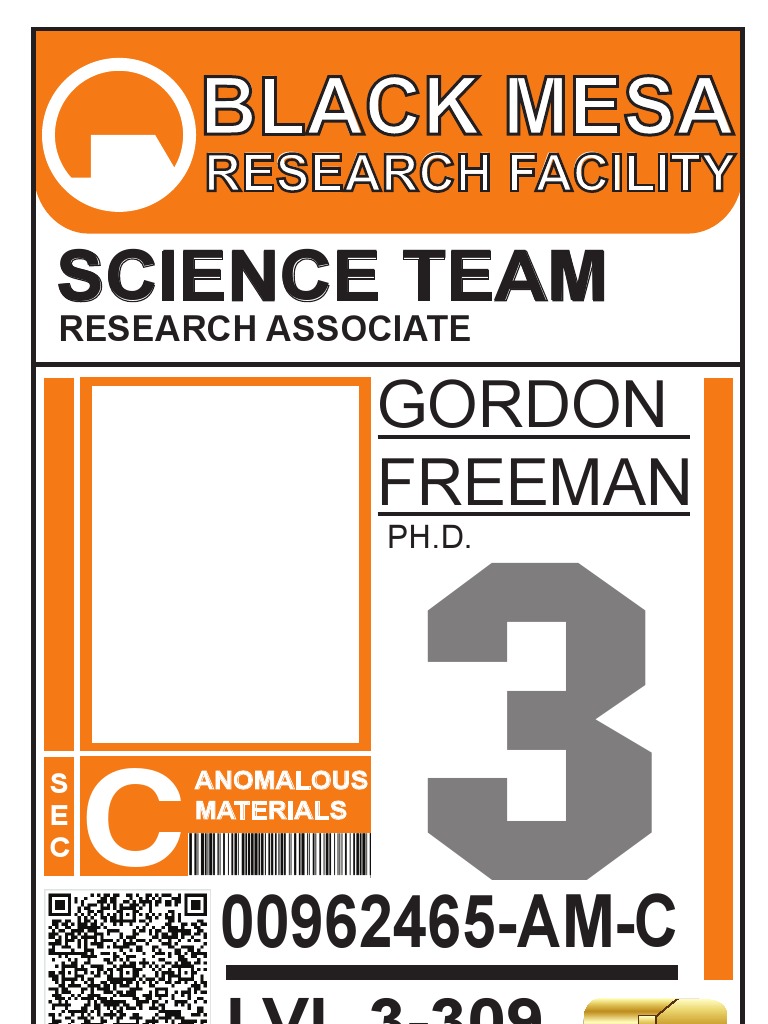 Black Mesa Research Facility Badge | PDF