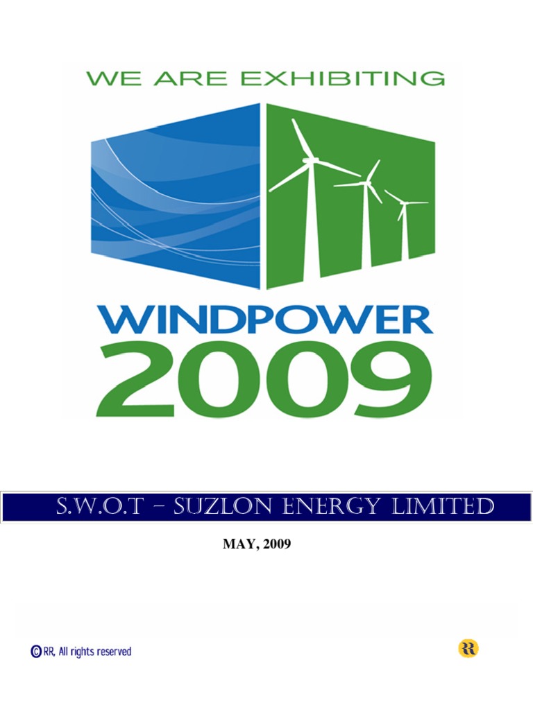SWOT Analysis of Suzlon Energy Limited | PDF | Wind Power | Wind Turbine