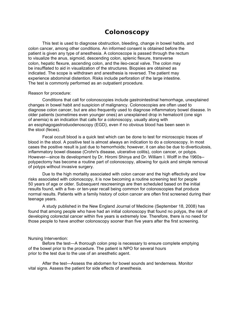 Colonos | PDF | Colonoscopy | Colorectal Cancer