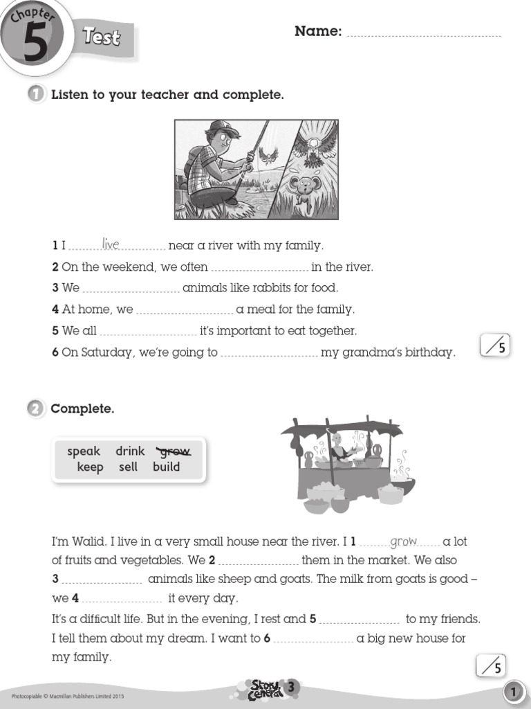 Ejercicios Chapter 5 3rd Grade | PDF | Foods