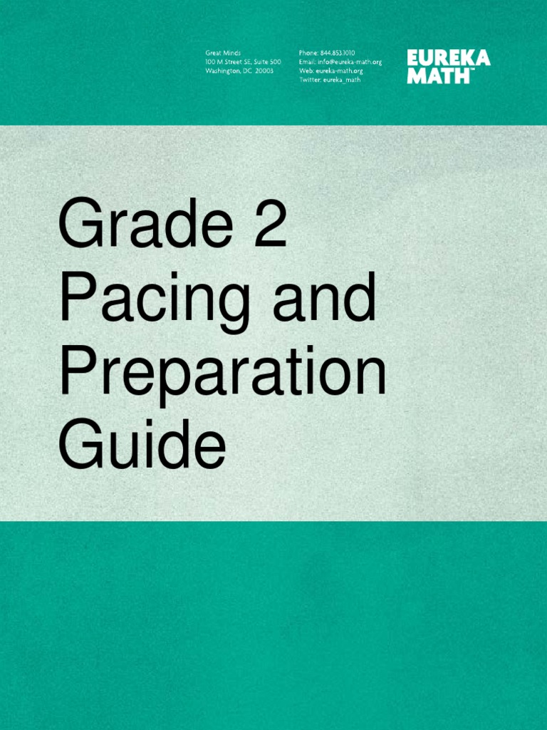 Eureka Math: Grade 2 Pacing and Preparation Guide | PDF | Curriculum ...