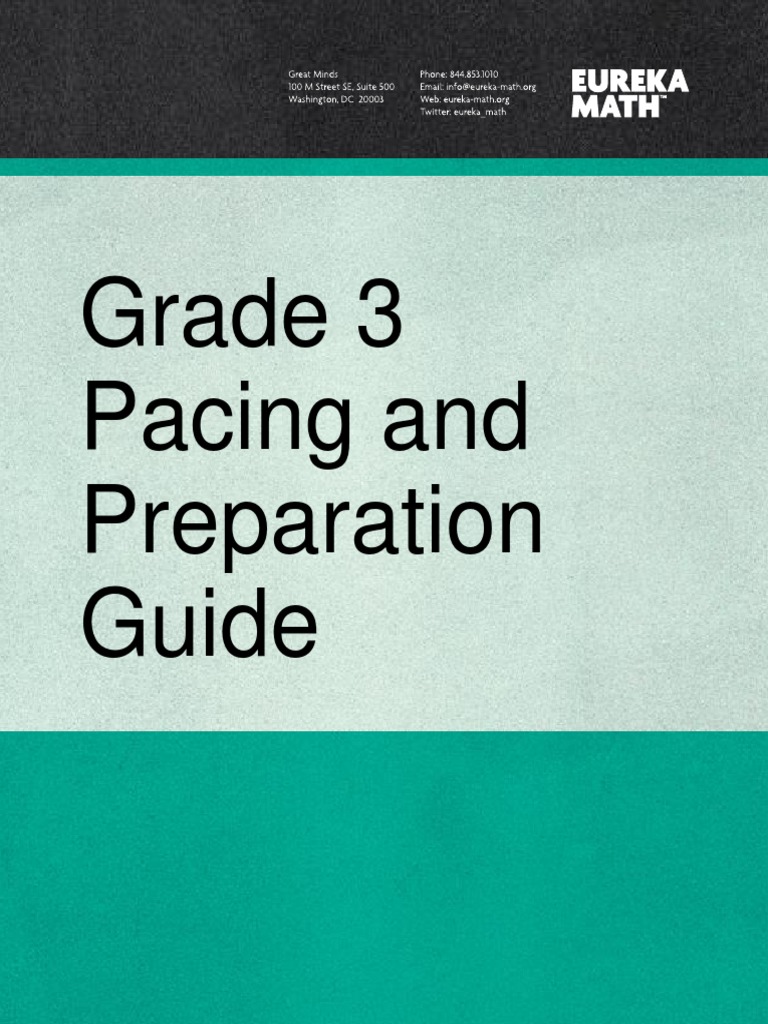 GM Eureka Pacing and Preparation Guide Grade3 | PDF | Curriculum ...