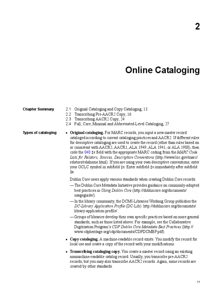 Online Catalouging PDF | PDF | Cataloging | Libraries