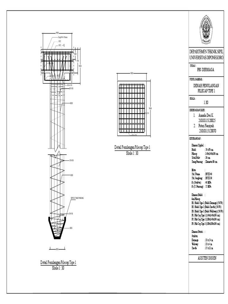 14.detail Pilecap | PDF
