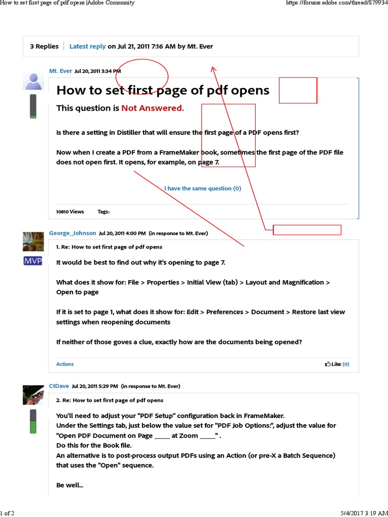 00 Info - How To Set First Page of PDF Opens A | PDF | Graphics ...