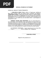 Spa PRC | PDF | Power Of Attorney | Notary Public