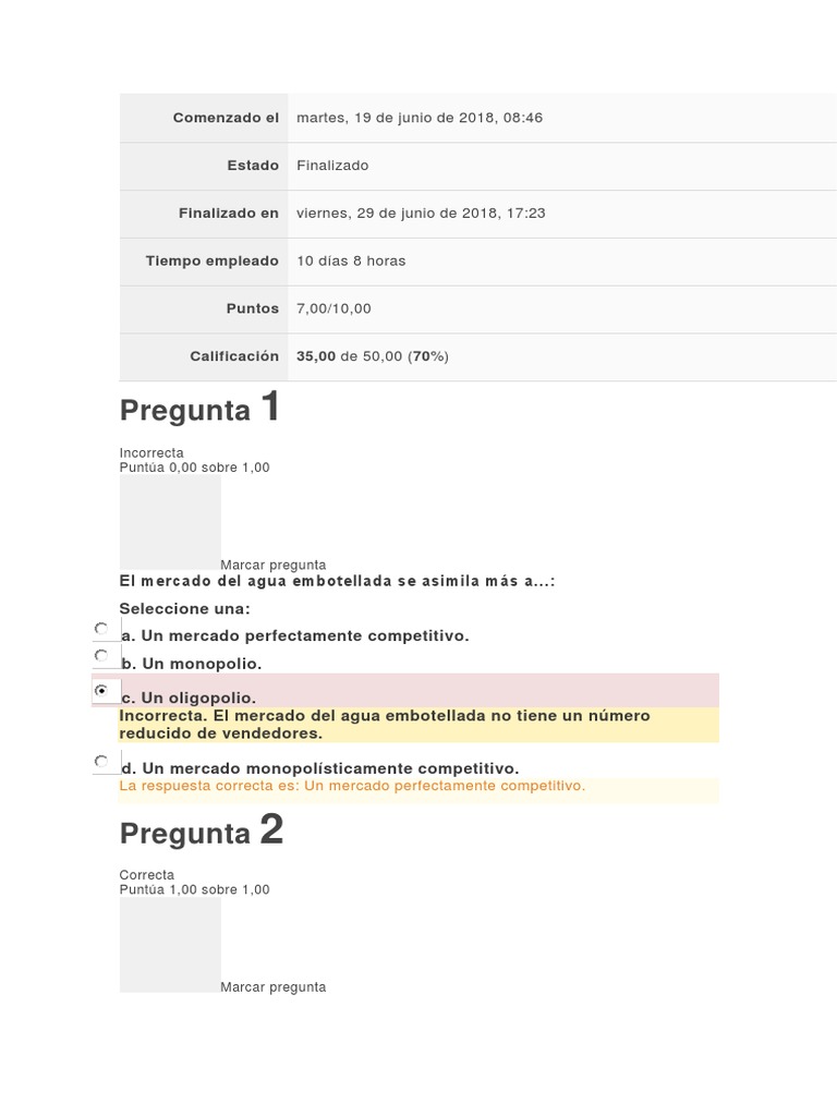Examen Final Microeconomia | PDF | Monopolio | Mercado (economía)