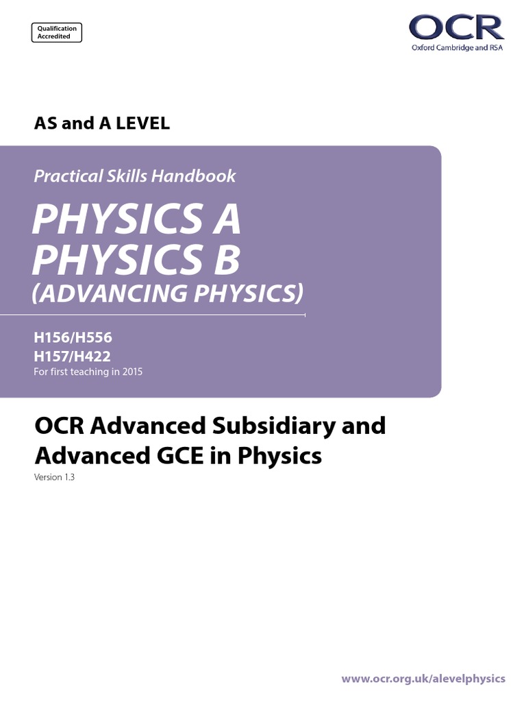 Practical Skills Handbook PDF | PDF | Gce Advanced Level (United ...