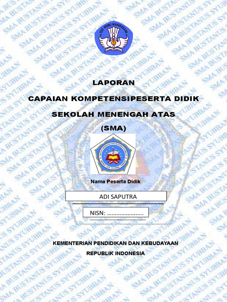 Rapot Kelas 10 SMA BS | PDF
