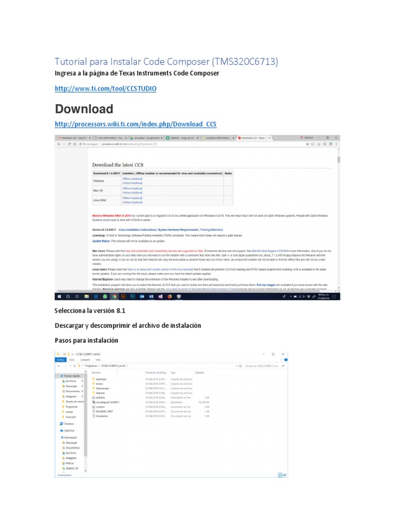 Instalación Code Composer | PDF | Informática
