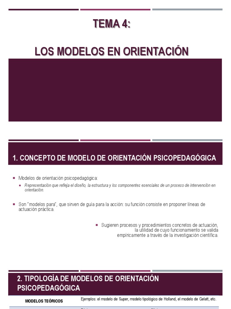 Modelos de Orientación | PDF | Maestros | Evaluación