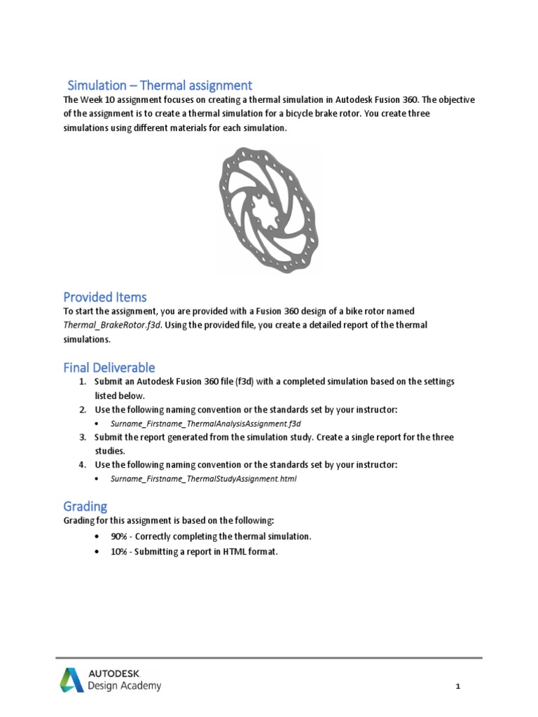 Simulation - Thermal Assignment | PDF