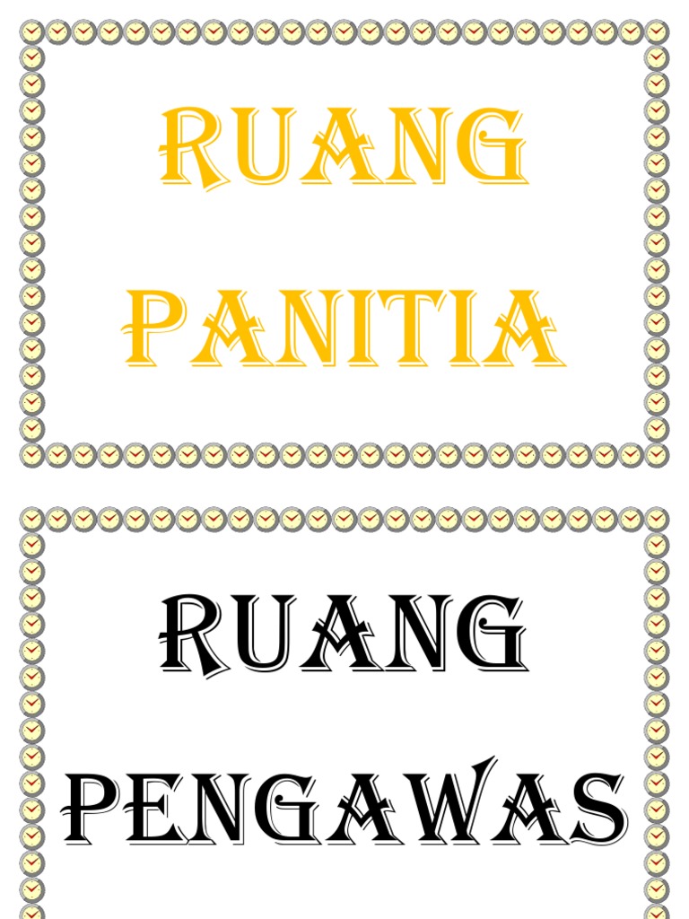 Ruang Panitia Un | PDF