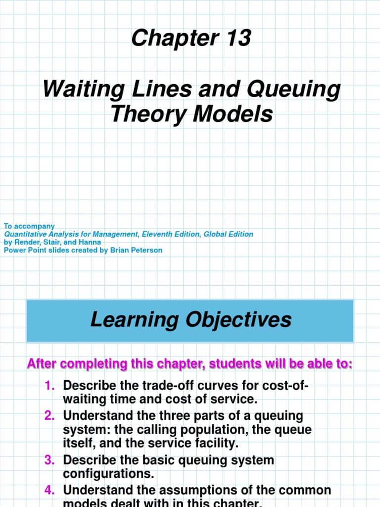 Waiting Line Queuing Theory | PDF | Poisson Distribution | Teaching ...