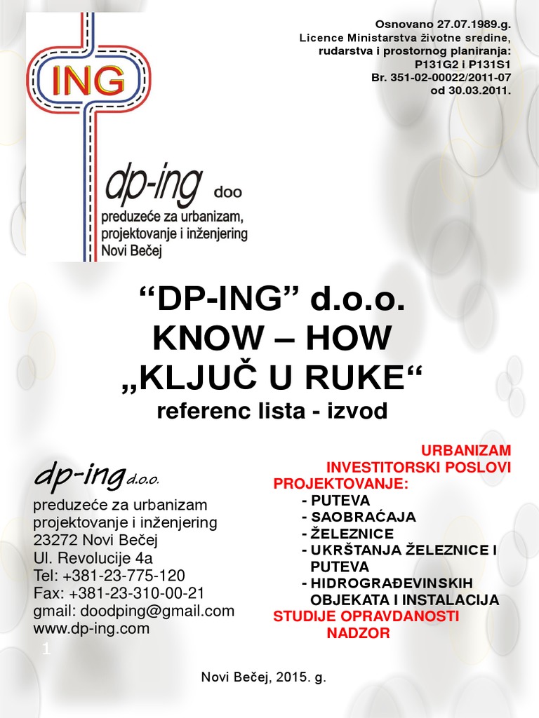 DPING - Becej - Referenc Lista 2015 | PDF