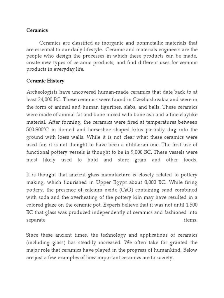 Ceramics PDF | PDF | Ceramics | Sintering