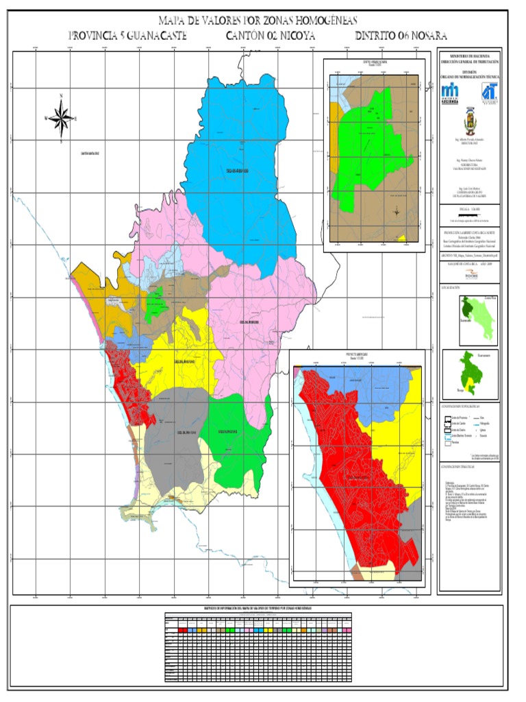 502 Mapa Valores Terreno Distrito 06 Nosara | PDF