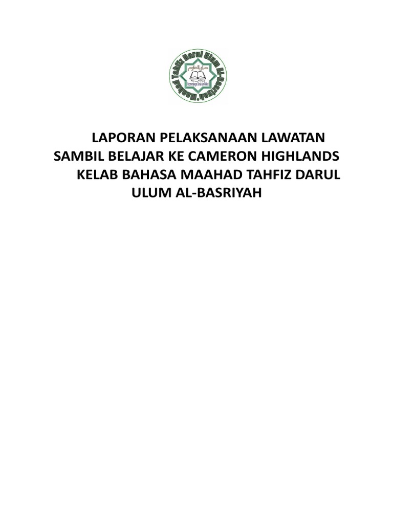 Laporan Bahasa Arab Pdf