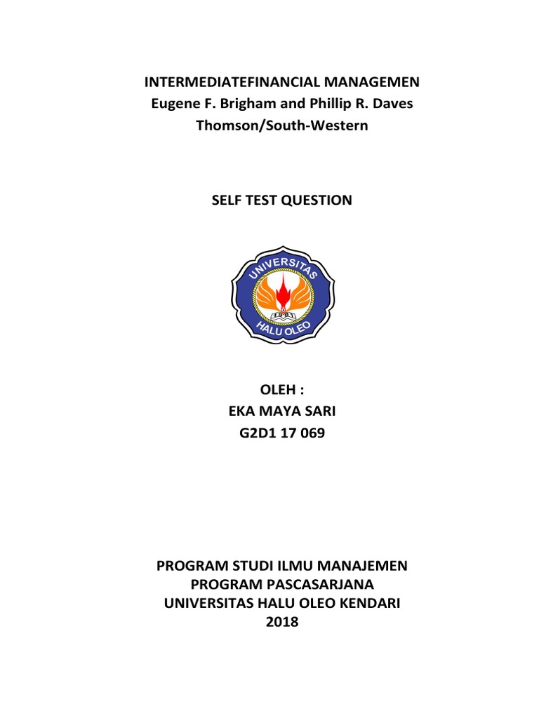 Cover Self Test Question | PDF | Self-Improvement | Science & Mathematics
