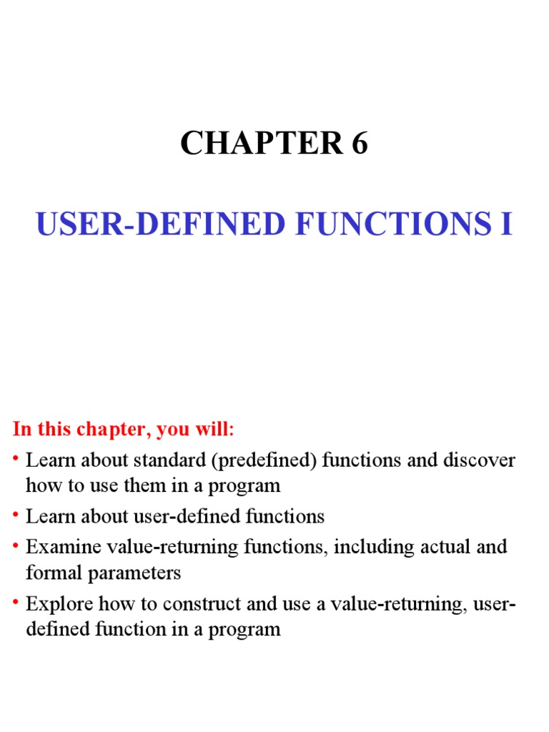 User Defined Functions | PDF | Parameter (Computer Programming) | Subroutine