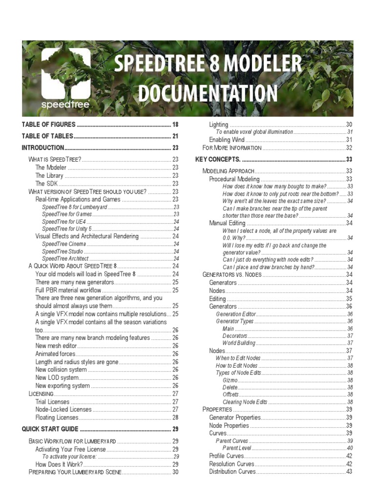 SpeedTree Documentation-Without miniTOCs-3 PDF | PDF | Computer ...