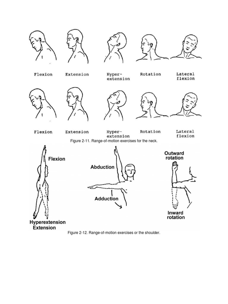 Figure 2-11. Range-Of-Motion Exercises For The Neck | Download Free PDF ...