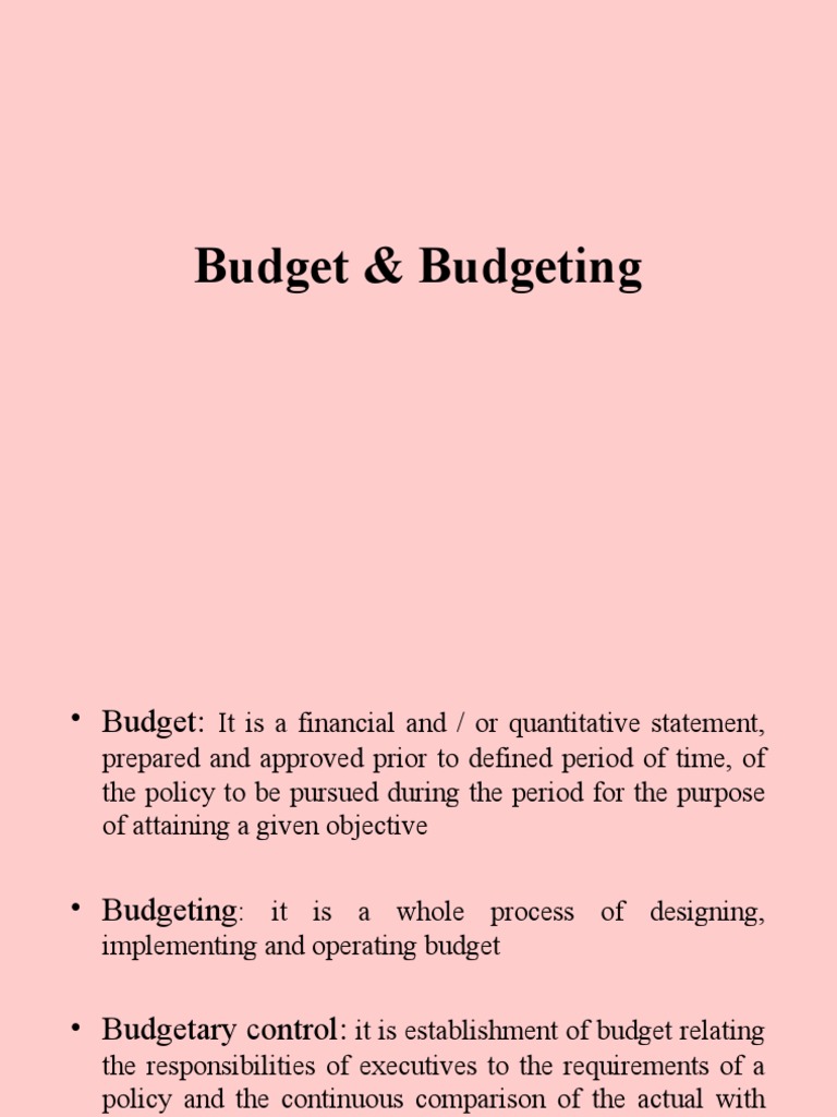 Budgeting | Download Free PDF | Budget | Policy