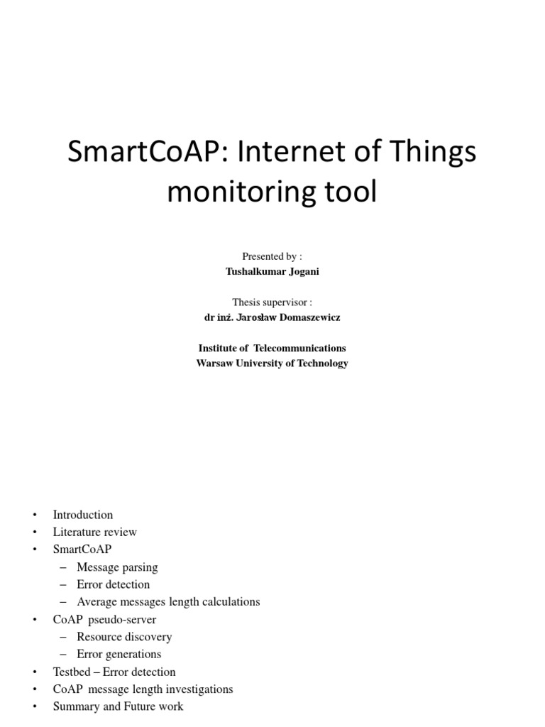 Presentation Master Thesis | PDF | Transmission Control Protocol ...