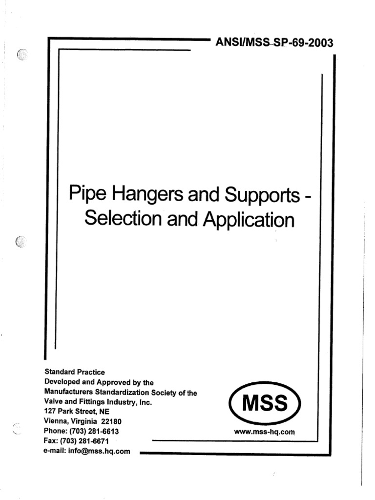 Pipe Hangers and Supports - Selection and Application | PDF