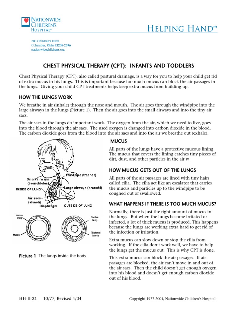 Chest Physical Therapy Infants Toddlers | Download Free PDF ...