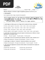 Guía de Adverbios para Cuarto Básico | PDF