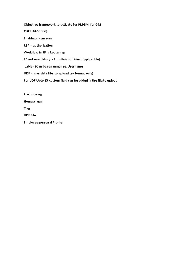 PMGM Activation Framework Overview | PDF