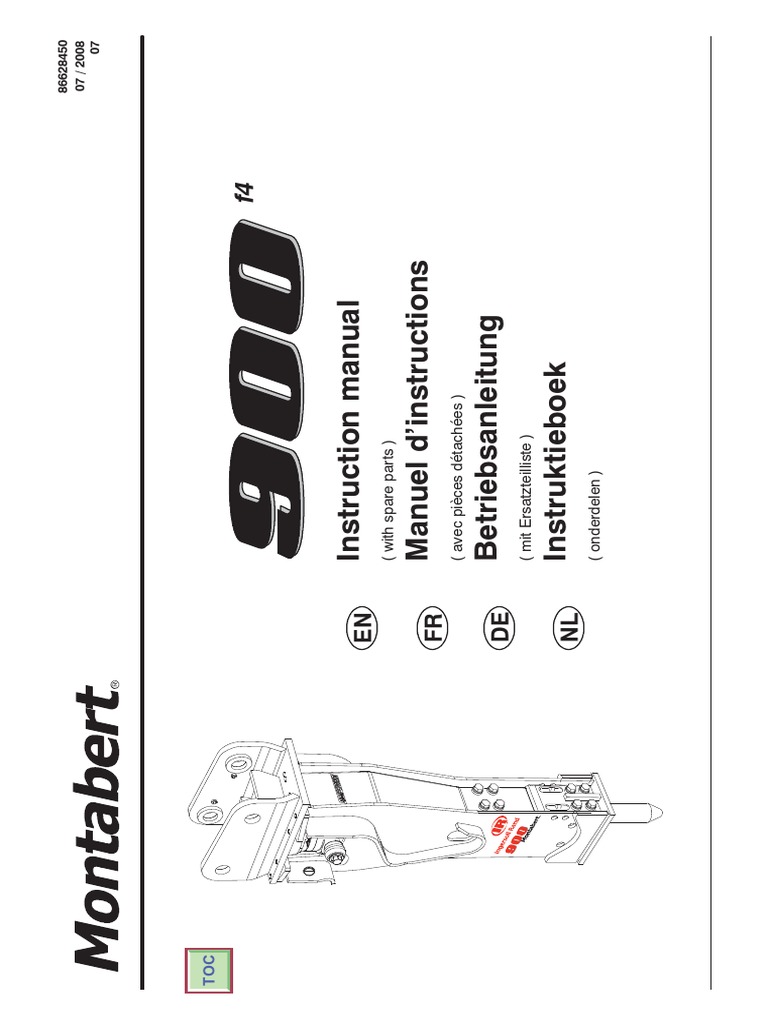 Manuel d'instructions Montabert M900 | PDF | La nature