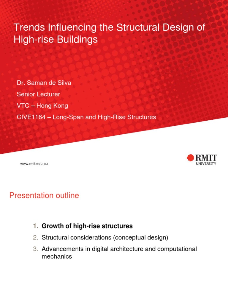 High-Rise Structures Lecture - HK PDF | PDF | Bending | Applied And ...
