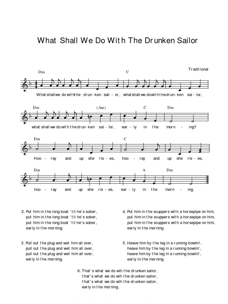 Drunken Sailor | PDF