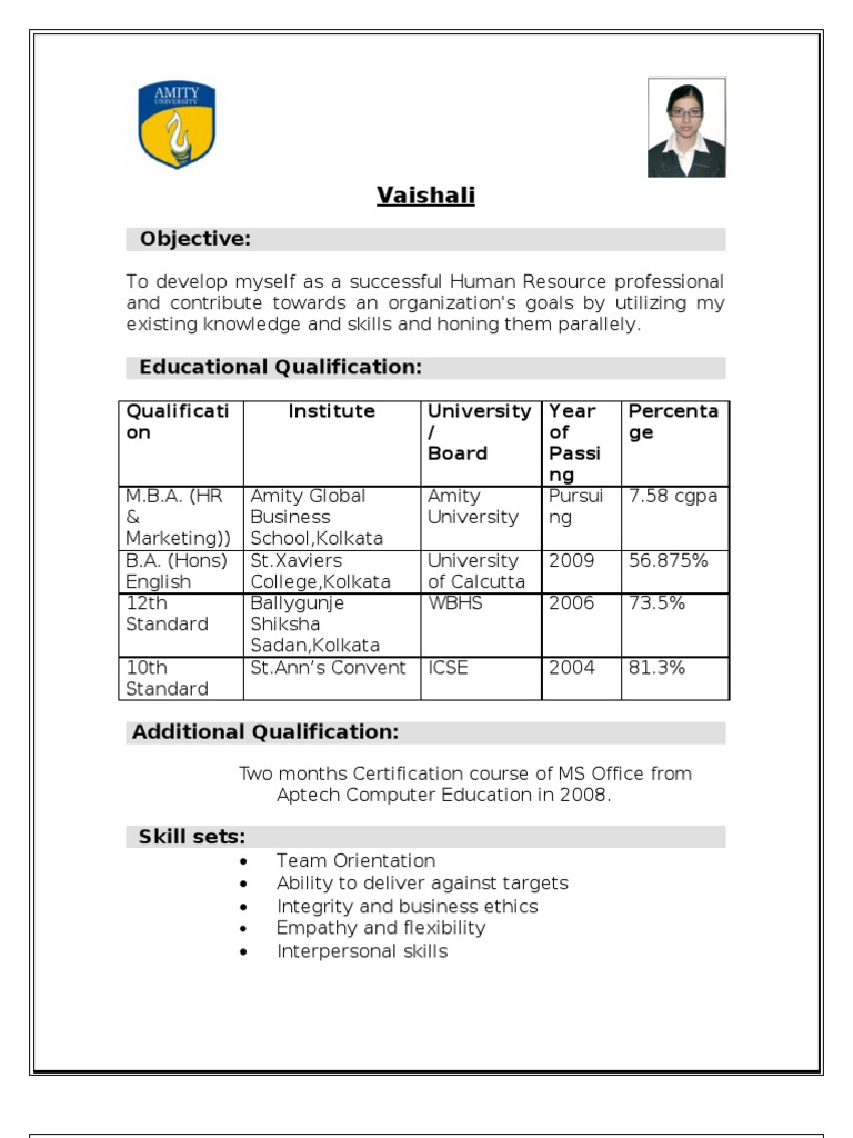 CV - Vaishali Roy | PDF | Cognition | Behavior Modification