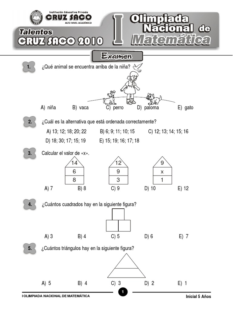 Olimpiada Matemática Pdf Secuencia Enseñanza De Matemática