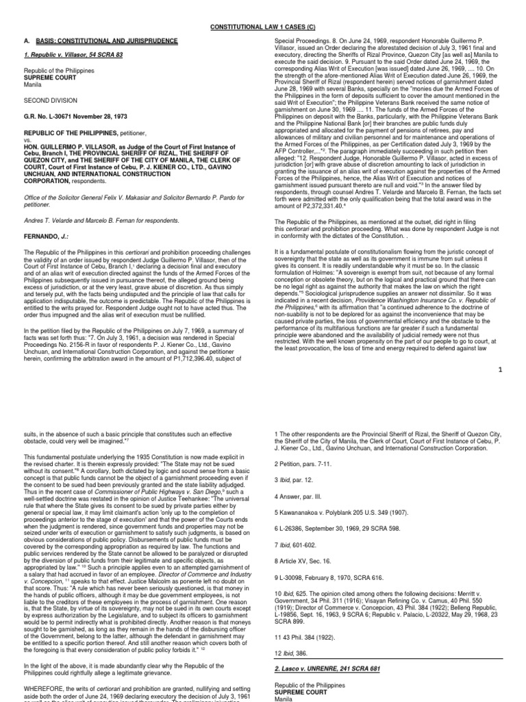 Constitutional Law Cases | Jurisdiction | Certiorari