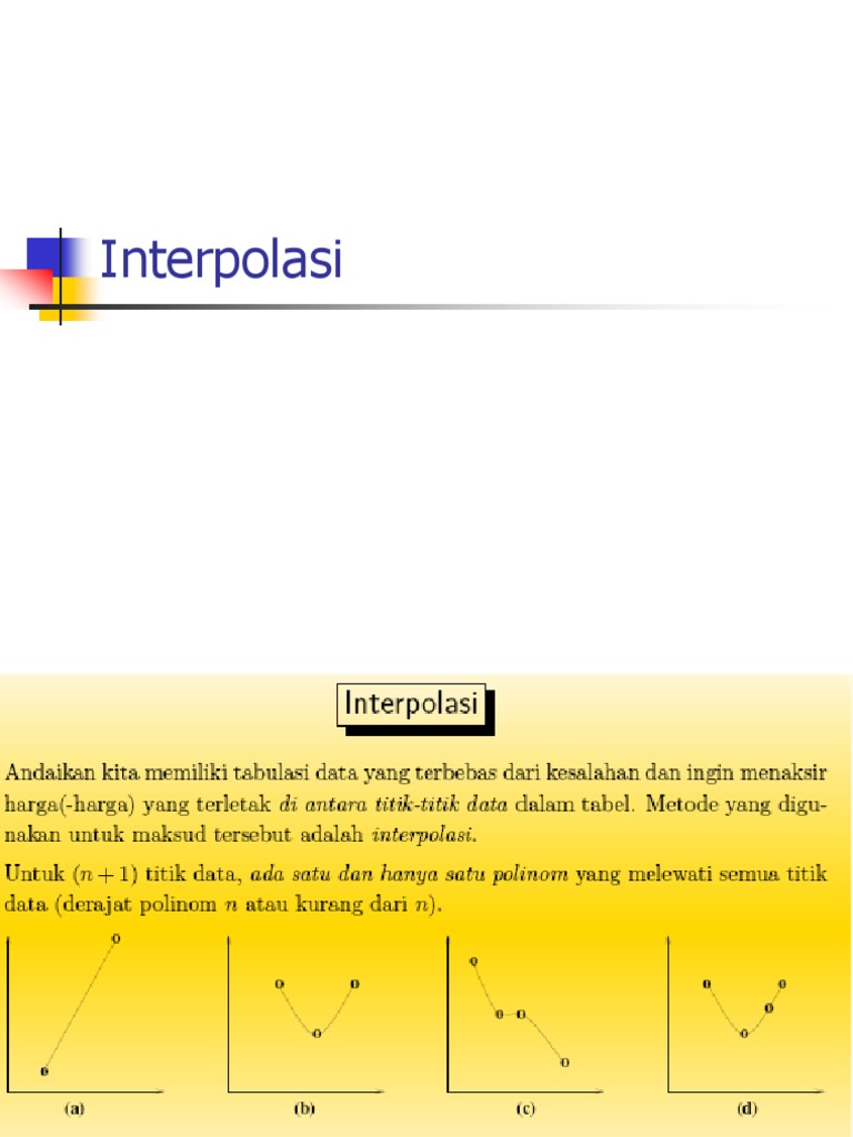 6 Interpolasi | PDF | Science & Mathematics