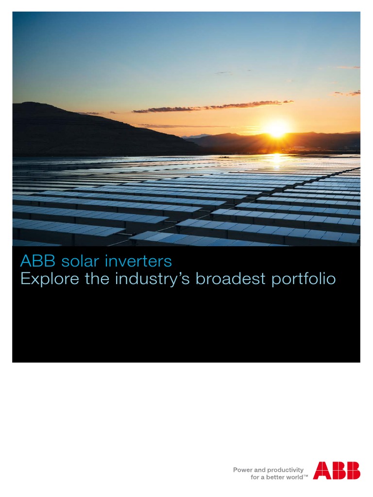 Solar Inverters Brochure | PDF | Photovoltaic System | Photovoltaics