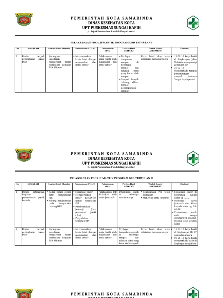 PDCA Program DBD | PDF