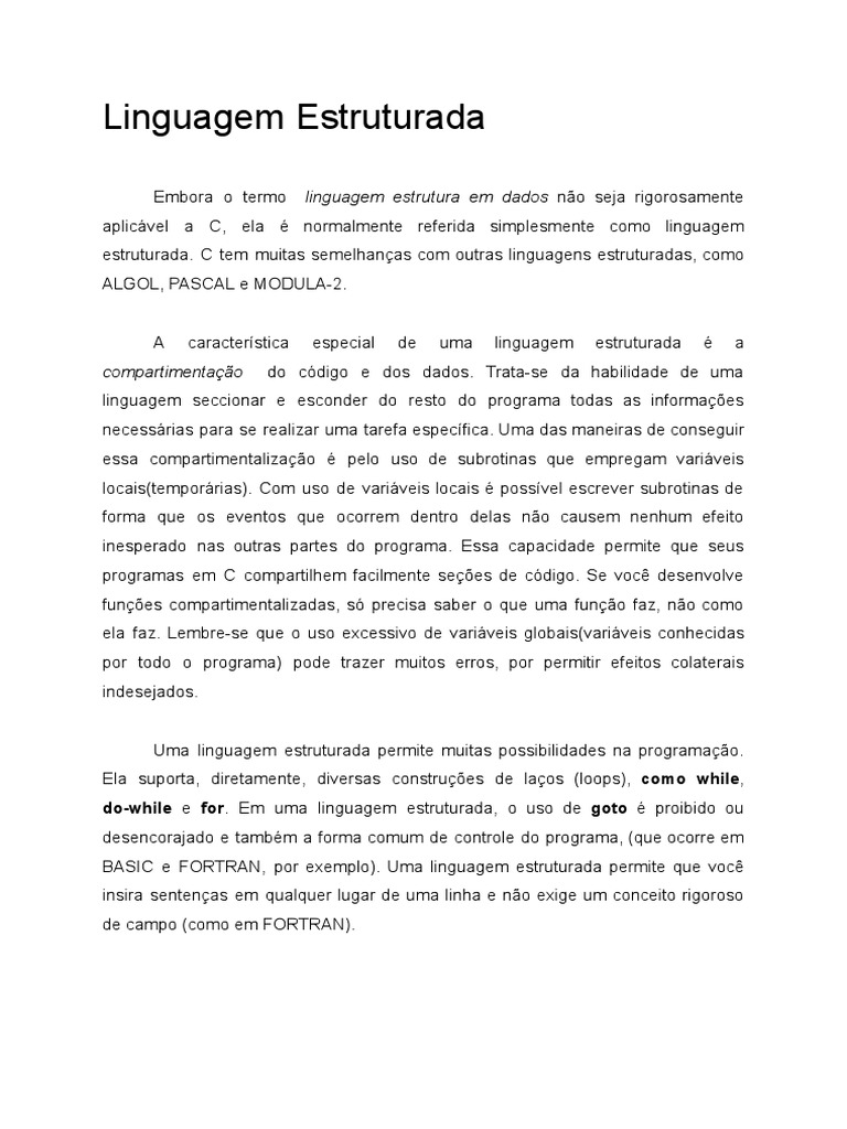 Tipos de Dados em Programação | PDF | C (linguagem de programação ...